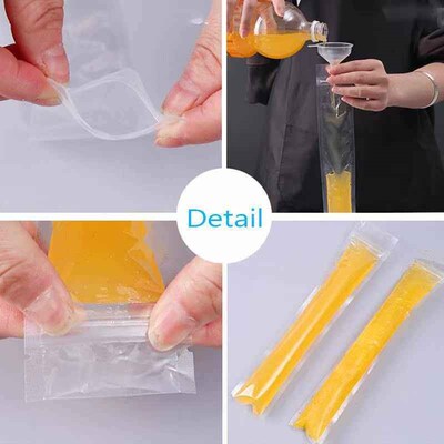 50/100pcs Summer Food Grade Disposable Ice Popsicle Molds跨