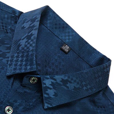 Summer Short-sleeved Shirt Mens Young and Middle-aged Simpl