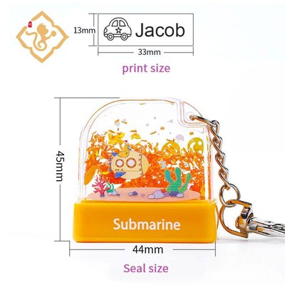 Customized Name Stamps Cute Cartoon Patterns Childrens Clot