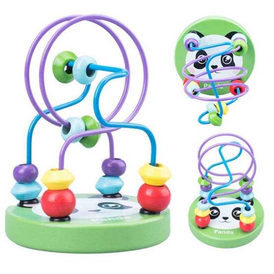 Wooden Small eaded eads Kndergarten ay Chldren Color Cogntve