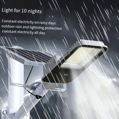 357LED Powerful Outdoor Solar Sreet Light 6500K IP65 Waterpr