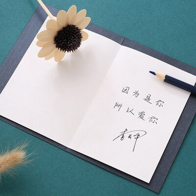 Classical 3D Greeting Card Ins Blessing Thanks Card Envelope