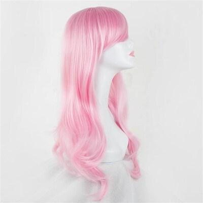 Manufacturer Cosplay Wig 70cm Pink Cos Animation Wig Long Wa