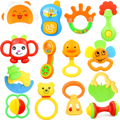 Baby Rattles Toys 0-12 Months Newborn Musical Animal Hand Ji