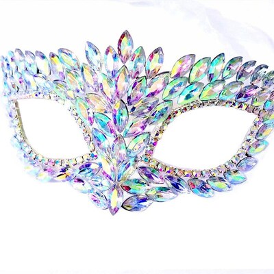 Stonefans Bling Masquerade Face Mask Crystal for Wonen
