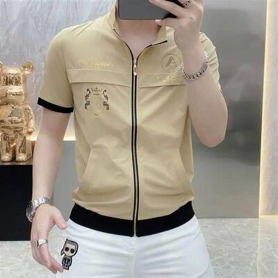 Men's Clothing New Stand Collar Loose Casual Temperament Sol