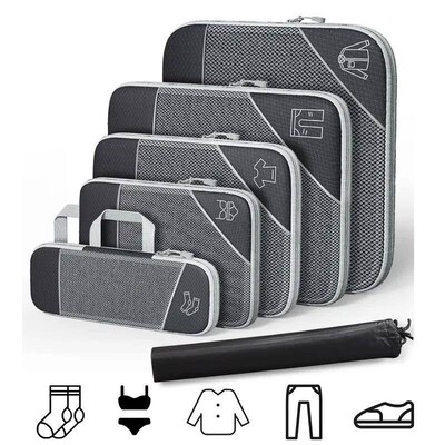 6 Pieces Travel Storage Organizer Set With Portable Lightwei