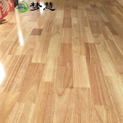 梦慧 18mm免漆橡胶木集成材实木拼接板插接板橡木uv免漆指接板材