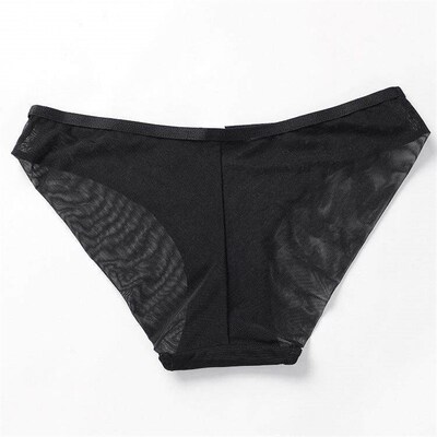 Underwear thin breathable mesh large underwear crotch low