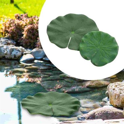 20pcs Simulated Lotus-leaves Photography Props Aquarium