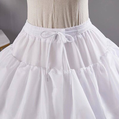 6-hoops underskirt women white a line?petticoat wedding cri