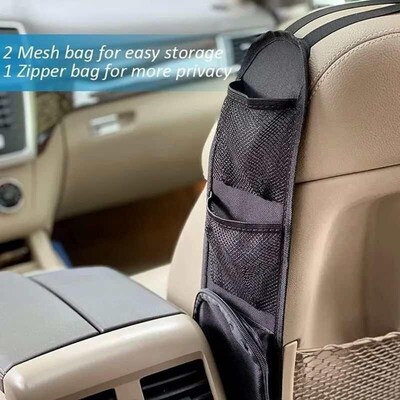 Multifunctional Zipper Storage Bag Car Side Storage Bag with