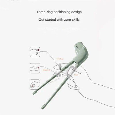 Conjoined Chopsticks Three-finger itioning Clip 360