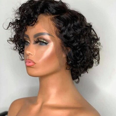 Hair vers, Lace Real-person Hair vers, Wigs, Fluffy Men And