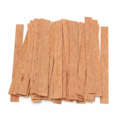 50Pcs 6mm 8mm 12.5mm 13mm Wooden Candles Wick with Sustainer