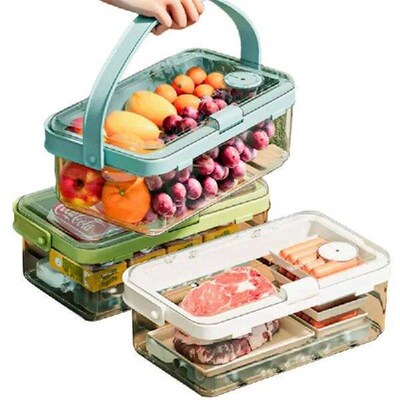 Grid Snack Containers Reusable Meal Prep  lunch box sealed