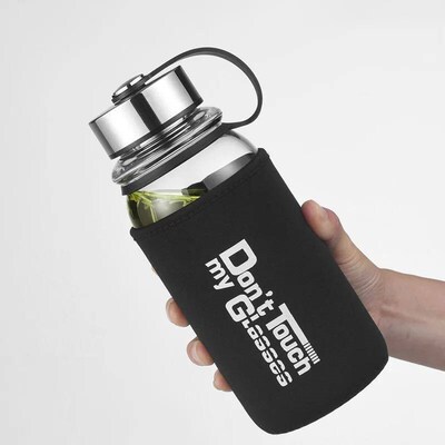 GIANXI Large Capacity Glass Water Bottles Portable Leakproof