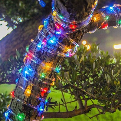 Outdoor Solar Tube Rope Led Light Garden Christmas Decoratio