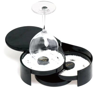 Special Salt Edge Box For Bartending Cocktail Three-layer Se