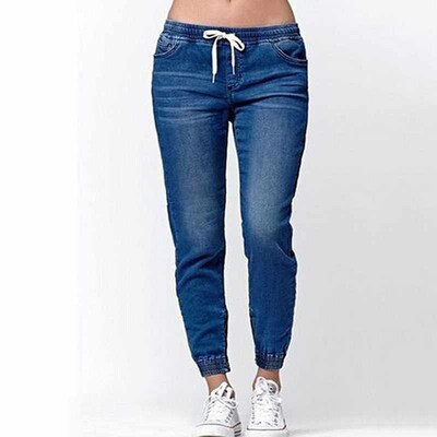 Middle Waist Ladies Lantern Jeans 2021 New Women Summer Autu