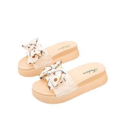 New Style Thick-soled Heightened Slides for Outer Wear Fashi