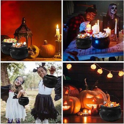 Halloween Witch Cauldron Candy Holder Small Witches