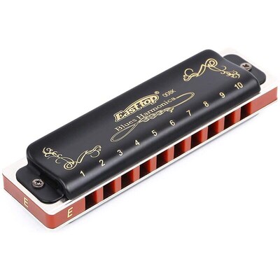 Easttop Diatonic Harmonica 10 Holes Blues Harp Mouth Organ K