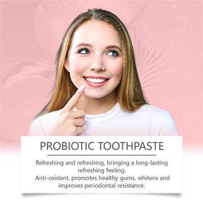 ORALHOE Probiotic Mint Toothpaste for Fresh Breath, Teeth Cl