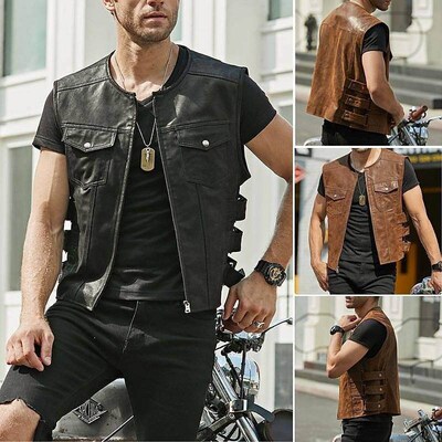 Mens Vest Casual Korean Style Fashion rendy Single-breasted