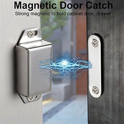48 Pcs Magnetic Cabinet Locks 25Lb Magnetic Door Catch