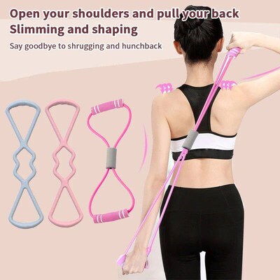Sretch Strap Yoga 8-figure Tensioner Yoga Tool Open Back Pra