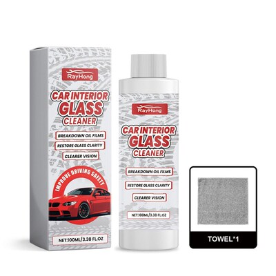 RAYHONG Car Glass Cleaner - Gentle Stain and Oil Film Remove