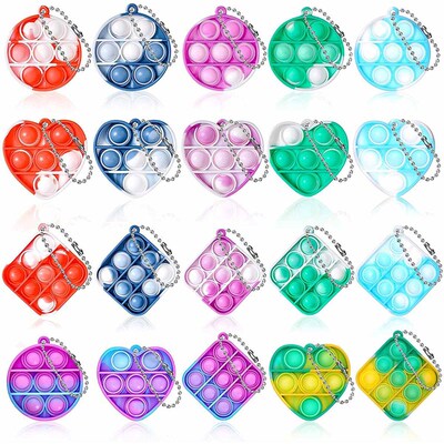 10/20/30/50/80/100Pcs radom Mini Squeeze Rainbow Sress Relie