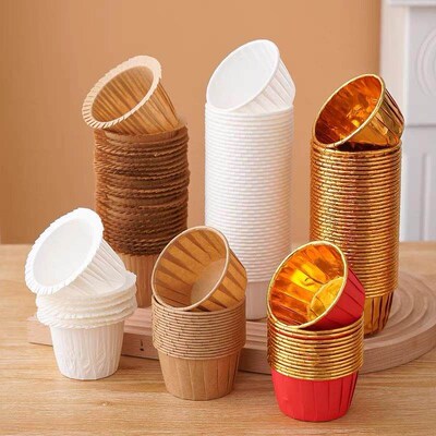 50pcs Large Roll Cupped Edge Cake Cupping Disposable