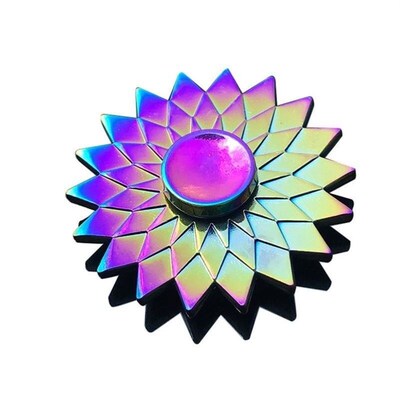 Finger Hand Spinner EDC Fidget Spinner Metal Rainbow Spiner