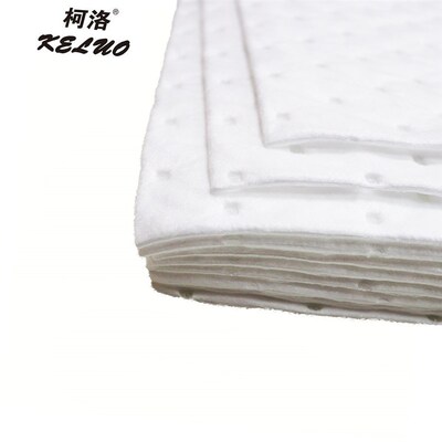 柯洛KL-109复合压点海事吸油毡工业吸油棉片窝点吸附棉毡加厚4MM