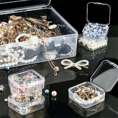 Transparent Color Space-Saving Household Storage Box With 2