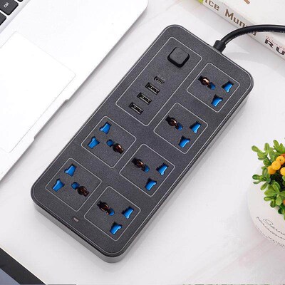 Power cord extension socket Plug wire board with towing Pla