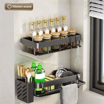 Kitchen Sink Drain Rack Organizer Self-Draining Sink Shelf