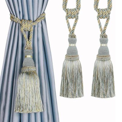 1&2Pcs Decorative Curtain Tiebacks Handmade Elegant Rope Tie