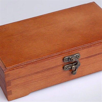 Vinyl Record Storage Wooden Pencil Case Stationery Holder
