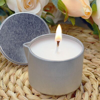12pcs Tinplate Candle Jar Wh a Handy Spout Aromatherapy