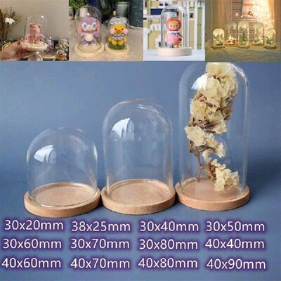 10pcs Mini Clear Glass Hemisphere Cover Dome Cabochon