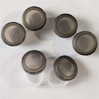 5/10 pcs lot Colored Contact Lenses Case L+R Contact Lens Ca