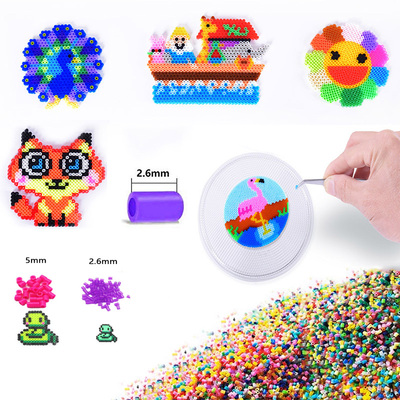 2.6mm Mini Hama Beads Fuse beads Set Puzzles Toy 24 48 72 co