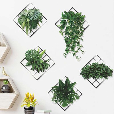Simulation iron net green laurel bedroom living room porch d
