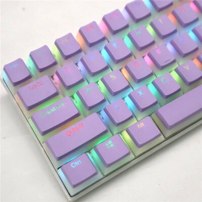 104 Keys Backlight Keycaps Frosted Translucent ABS Keycaps O