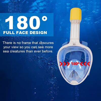 Full Face Snorkel Mask Snorkeling Swimming Diving Mask Wide