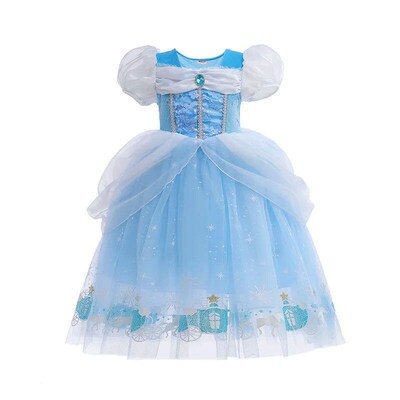 Girls Party Dresses Brithday Gift Costume Cinderella