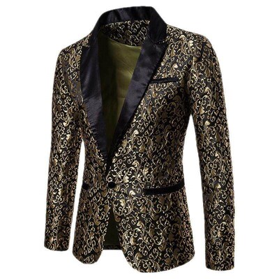 Mens style color large body formal suit mens style lapel